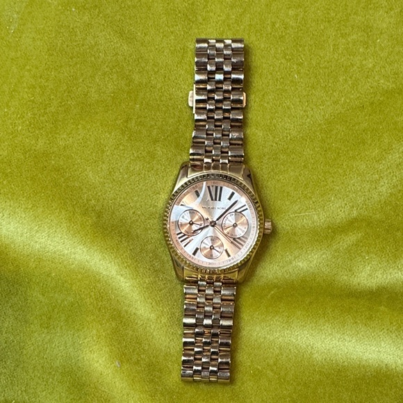 Michael Kors | Accessories | Michael Kors Rose Gold Chronograph Watch ...